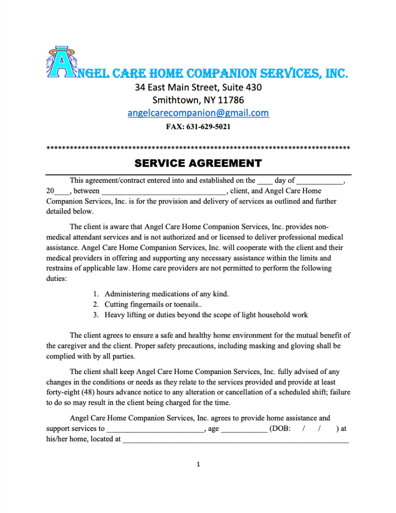 Client Documents - angelcarecompanions.com